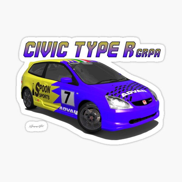 "Civic Type R" Sticker for Sale by pjesusartrb | Redbubble