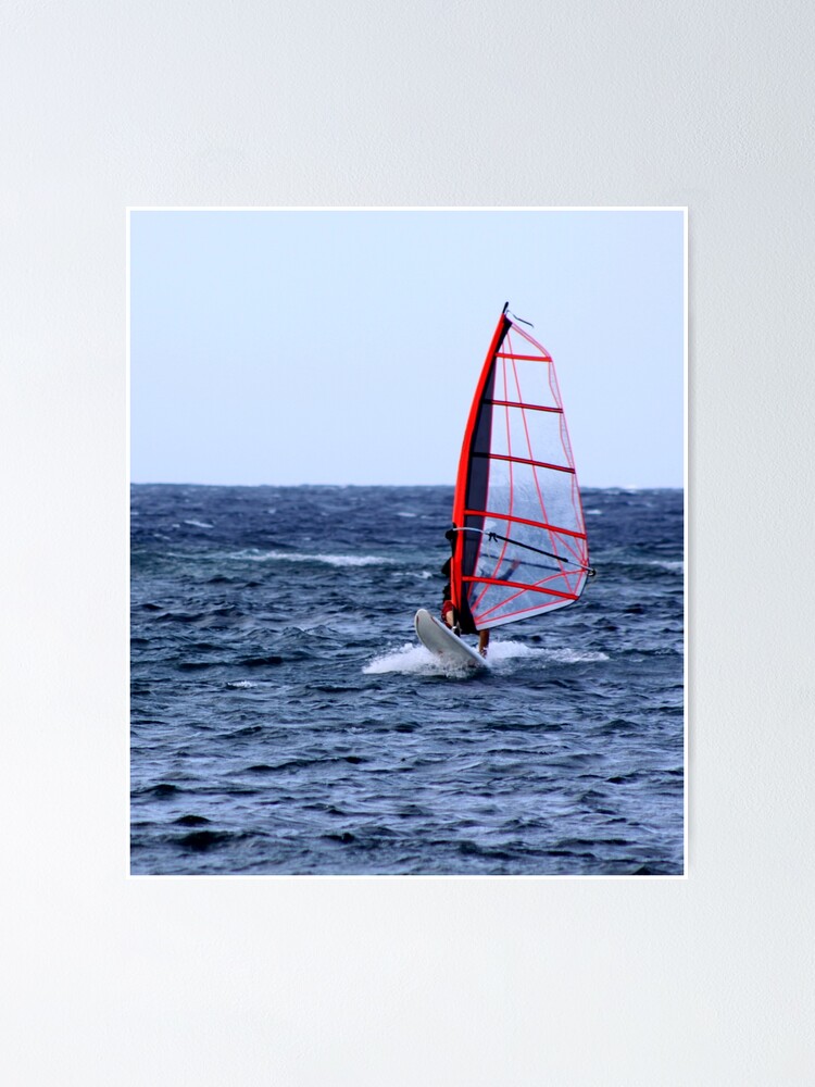 "Windsurfing" Poster by MoonsmileProd | Redbubble