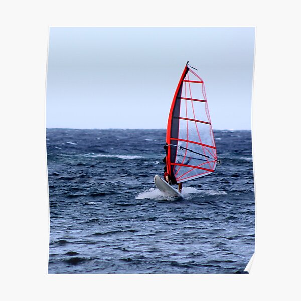 "Windsurfing" Poster by MoonsmileProd | Redbubble