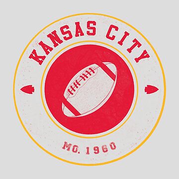 "Kansas city football vintage logo white" Postcard for Sale by KMA Home ...