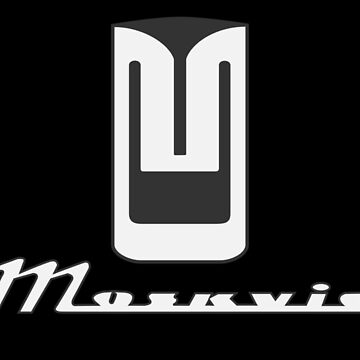 Poster for Sale mit "Logo von Moskwitsch Automobile" von Groenendijk ...