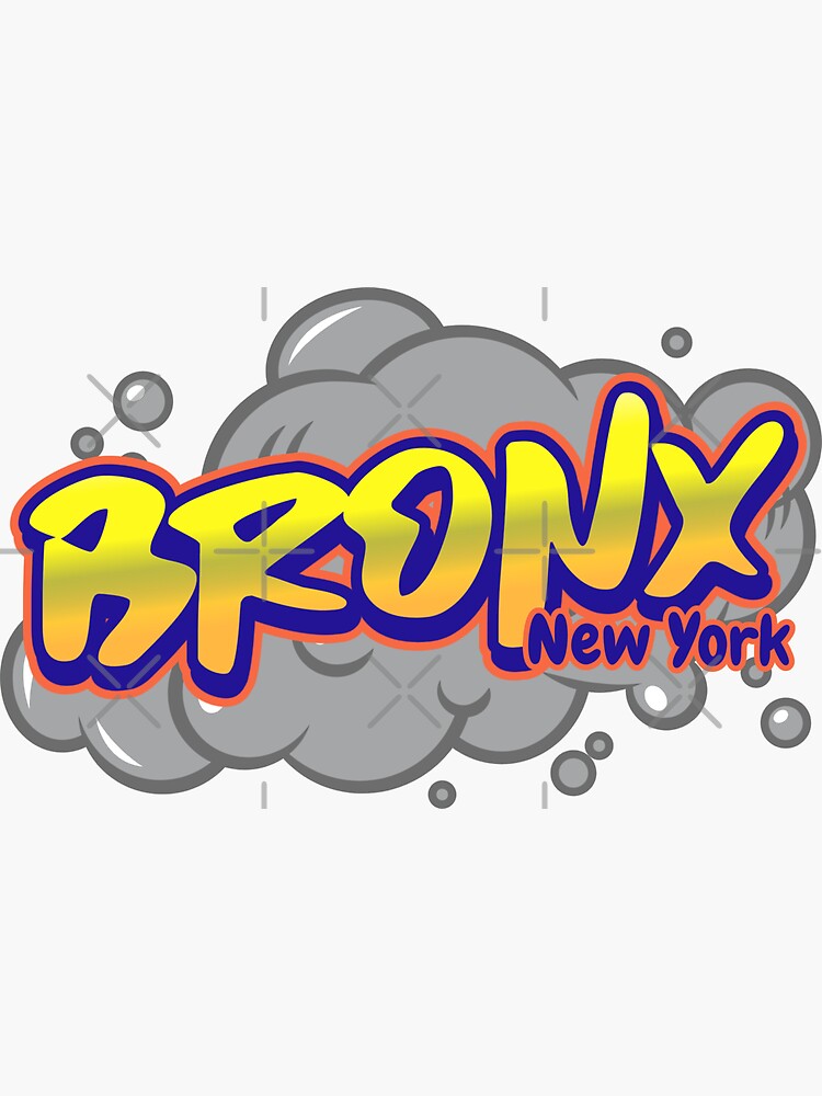 "Bronx New York Graffiti" Sticker by SouthernRose | Redbubble