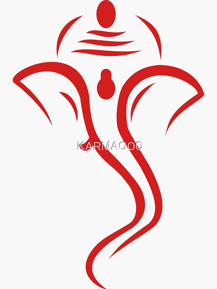 "Ganesh Vector " Sticker for Sale by KARMA000 | Redbubble