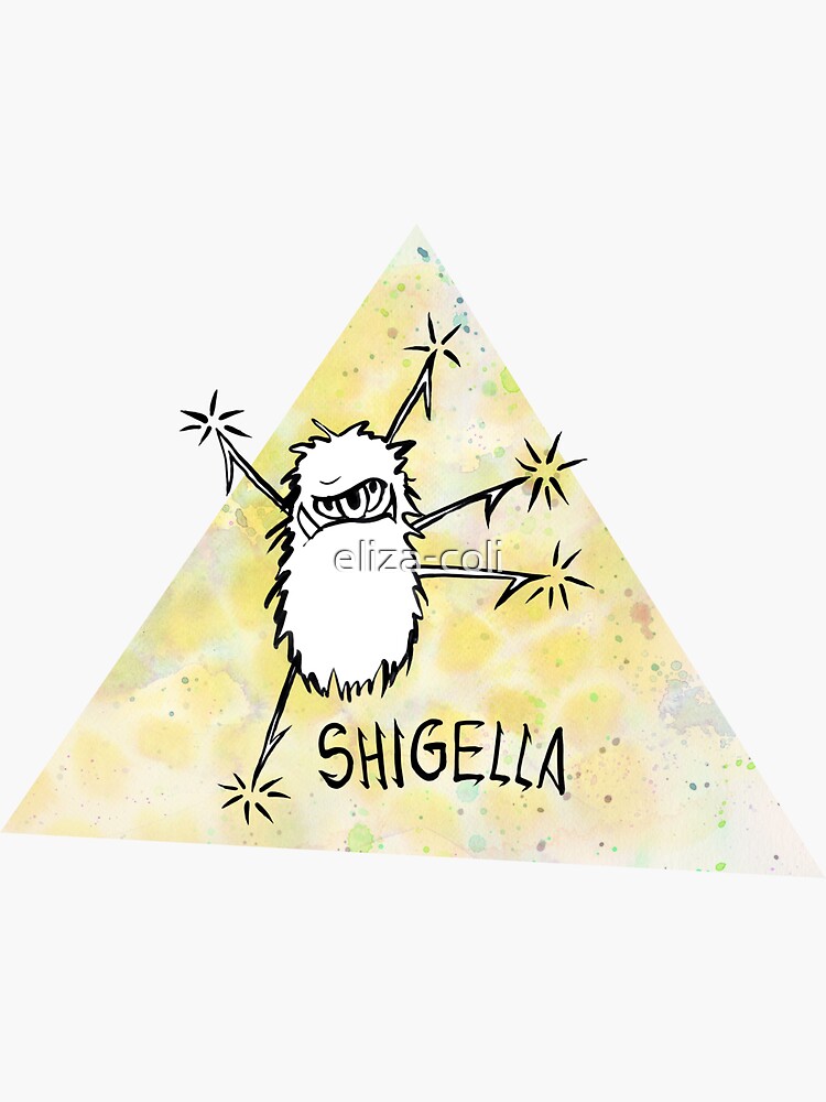 "Shigella" Sticker for Sale by eliza-coli | Redbubble