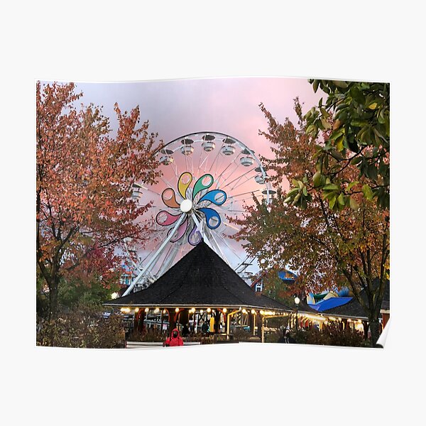 "Ferris Wheel" Poster for Sale by FrenchieOrleans | Redbubble