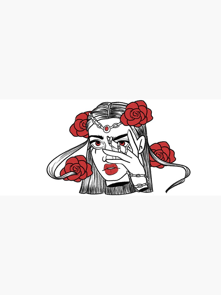 Rose Girl Sticker For Sale By Yfpmiles Redbubble