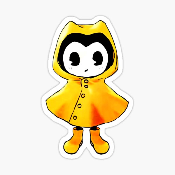 "Bendy Cute" Sticker by FlowergoldArt | Redbubble