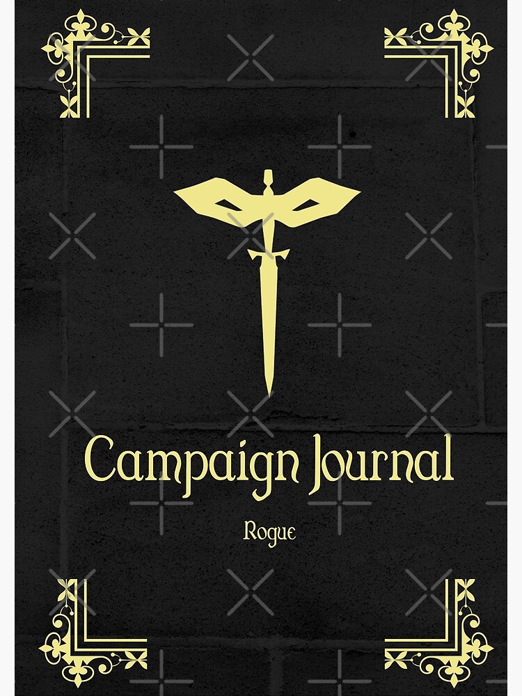 "DnD Campaign Journal - Rogue" Spiral Notebook by PatternTree | Redbubble