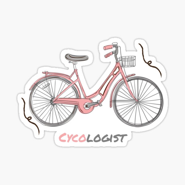 "Cycologist Funny Biking Cycling " Sticker by ojoeservices | Redbubble