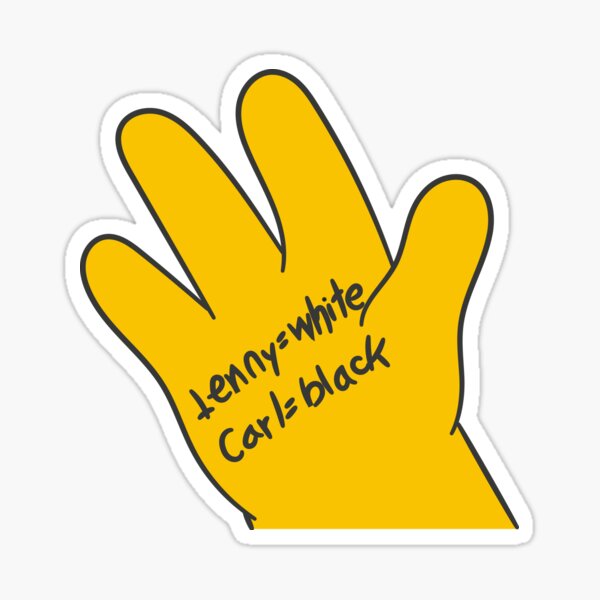 "Homer's hand" Sticker for Sale by Lache-Malk | Redbubble