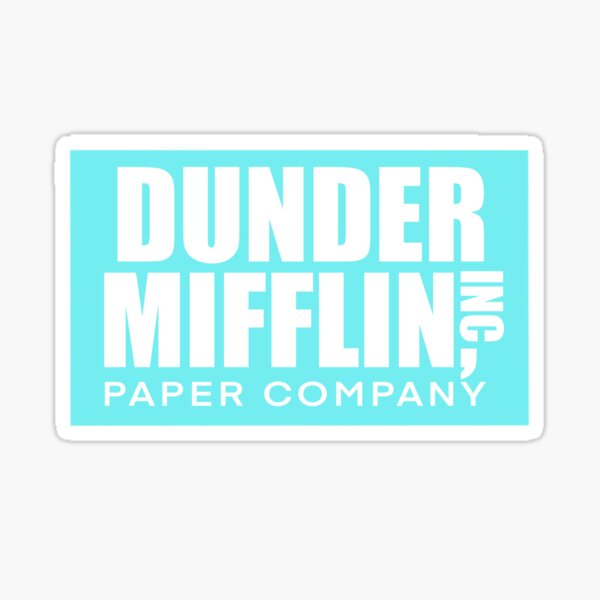 "Dunder mifflin THE OFFICE STICKER" Sticker for Sale by jojogeller ...