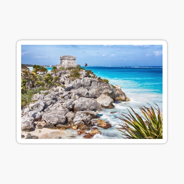 "Tulum Mayan Pyramids Mexico" Sticker for Sale by travelways | Redbubble