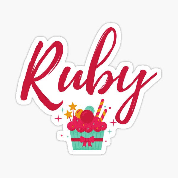 "Ruby Sticker" Sticker for Sale by 1959chapina | Redbubble