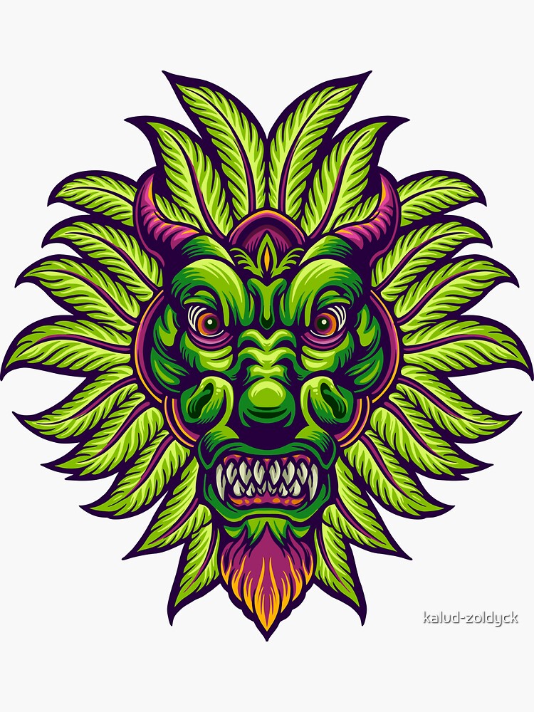 "Weed Dragon" Sticker for Sale by kalud-zoldyck | Redbubble