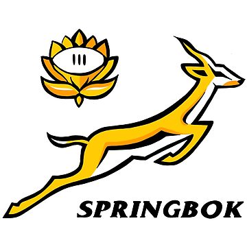 "Springbok Vintage Old School Rugby" Sticker for Sale by Sirrahnais ...