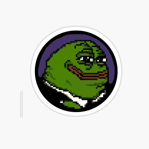 "Pixel Pepe" Sticker for Sale by TeodoraM | Redbubble
