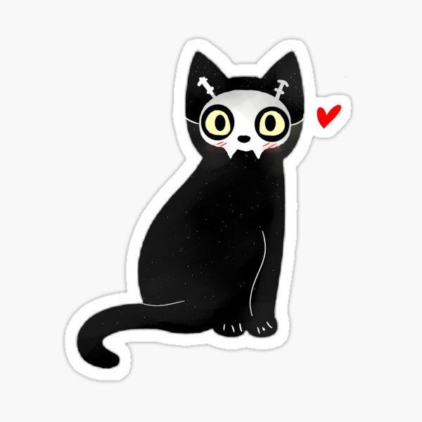 "Skull cat " Sticker for Sale by sonoyang | Redbubble