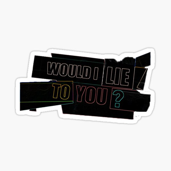 "80's Retro Would I Lie to You? Logo | Classic WILTY" Sticker for Sale ...
