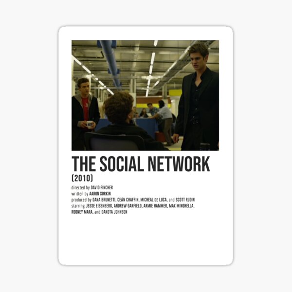 "THE SOCIAL NETWORK wired in POSTER" Sticker for Sale by reesegivens ...