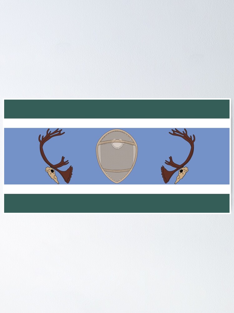 "Innu Nation Flag Canada Indigenous Reindeer skulls and snowshoe HD ...