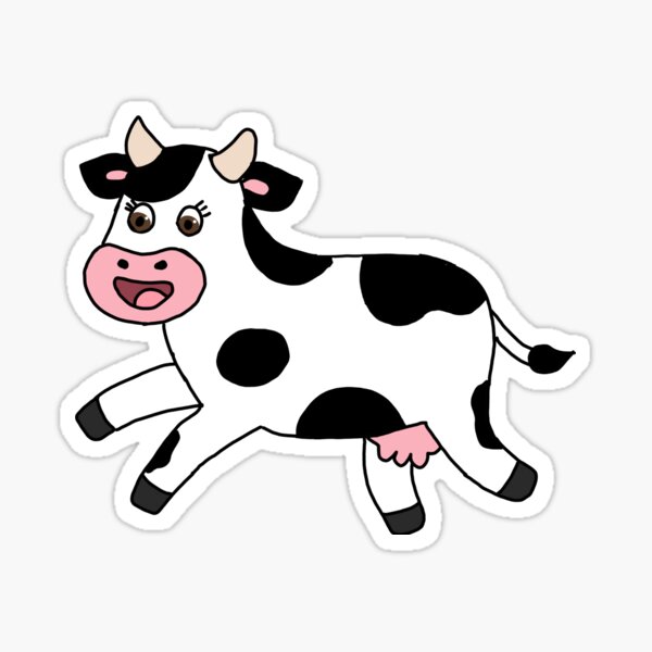 "Dairy Cow" Sticker by nalirose | Redbubble