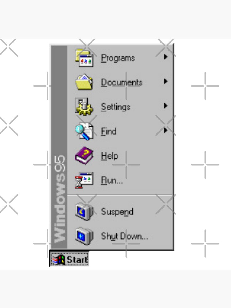 "Windows menu sticker" Sticker by Somahaus | Redbubble