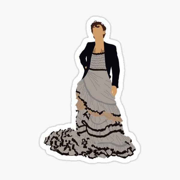"Harry Styles Vogue Dress" Sticker for Sale by annas2 | Redbubble