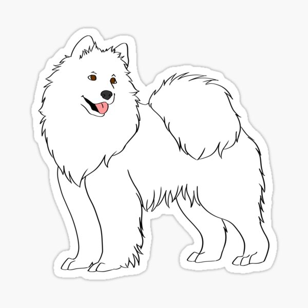 "Samoyed" Sticker by Adastumae | Redbubble