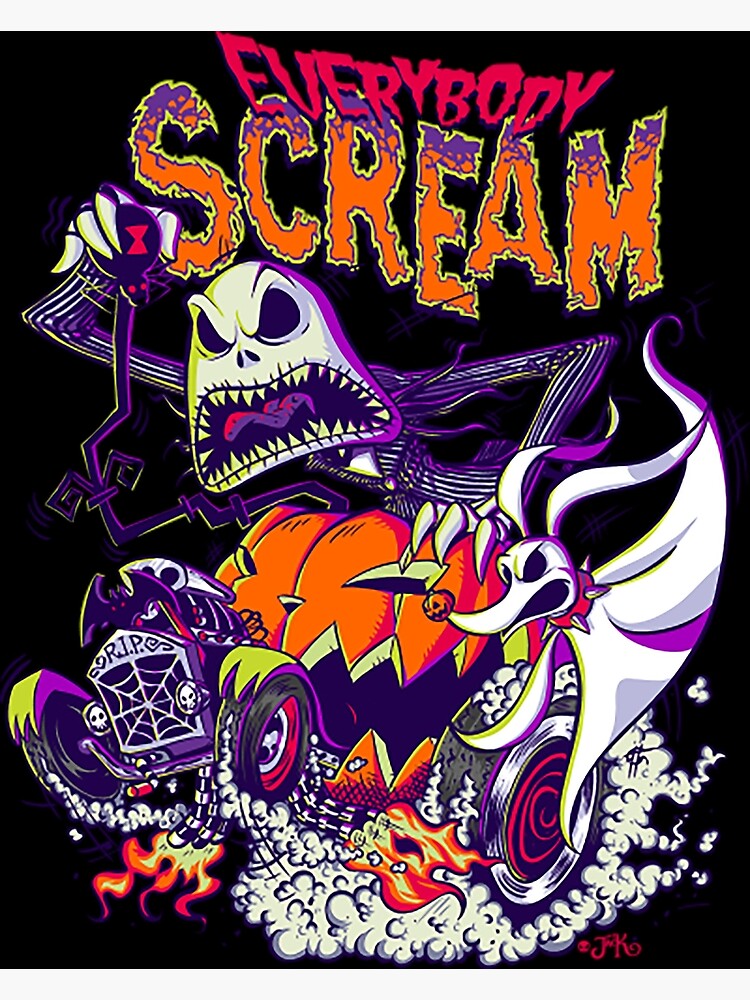 "Everybody Scream" Poster by indiana2091 | Redbubble