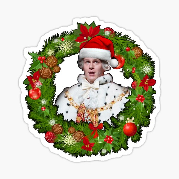 "King george lll christmas - musicals - hamilton" Sticker for Sale by ...