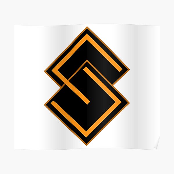 "Bitcoin Satoshi Symbol " Poster for Sale by Neraphine | Redbubble