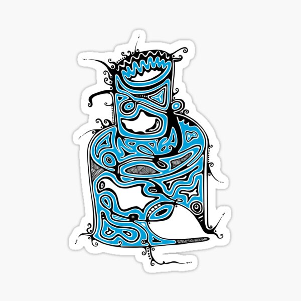 "bottleneck" Sticker for Sale by whirligig-art | Redbubble