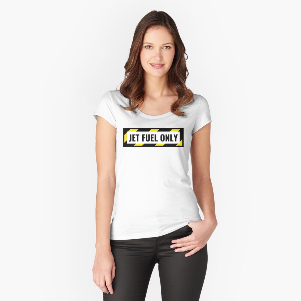 "Jet Fuel Only" Sticker for Sale by AviationTees | Redbubble