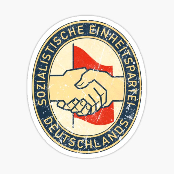 "East Germany Handshake" Sticker for Sale by quark | Redbubble