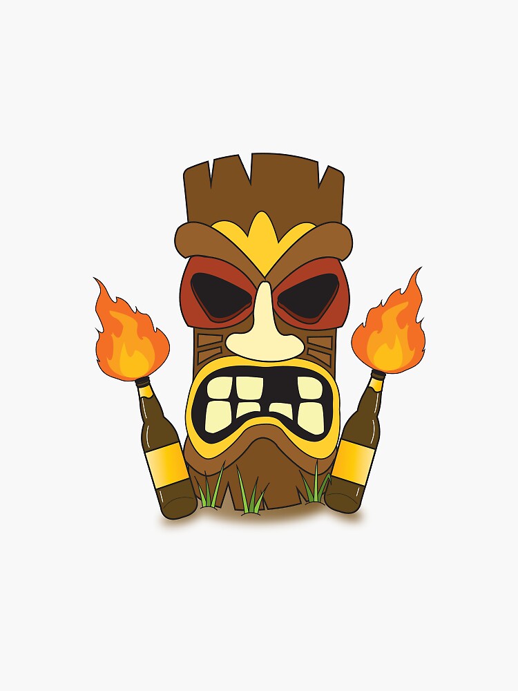 "Beer Tiki" Sticker for Sale by btfrascone | Redbubble