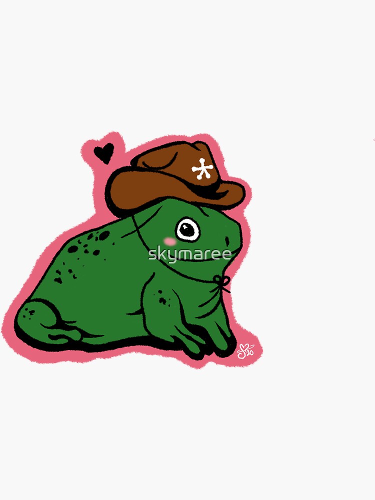 "Howdy Frog" Sticker for Sale by skymaree | Redbubble