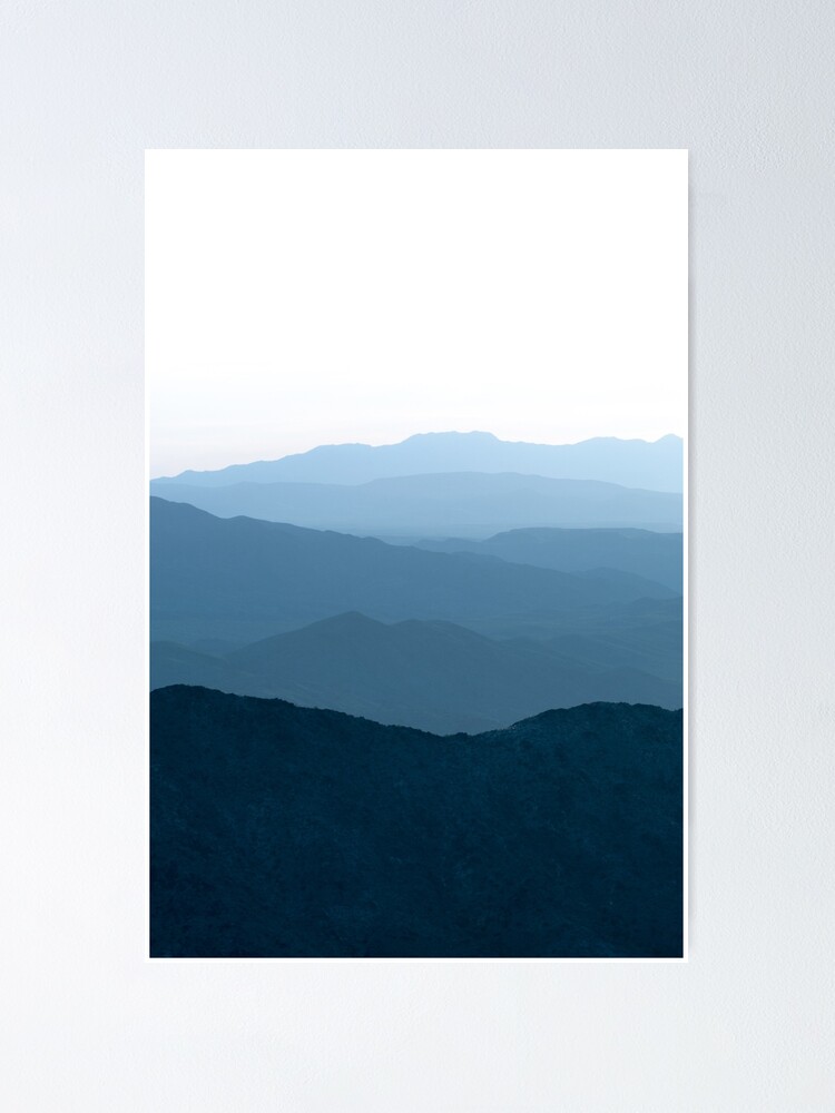 "Layers of blue mountains" Poster for Sale by AtacamaPrints | Redbubble