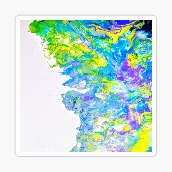 "Drowning In Color (Half 2)" Sticker for Sale by Nrrrdgrrrl4life ...