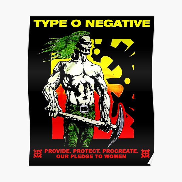 "Provide Type O art Negative art band idol for fans" Poster by Hoashiba ...