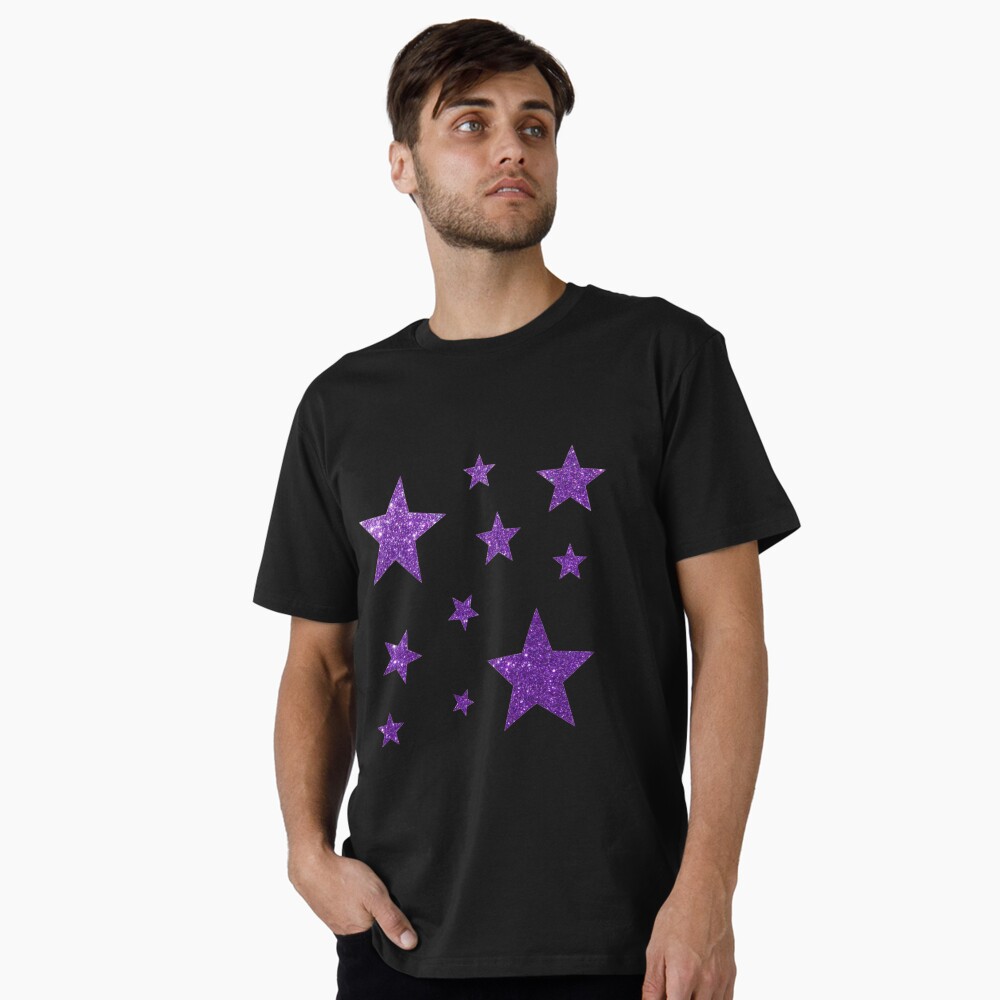 "Purple Faux Glitter Stars" Sticker for Sale by Felicity-K | Redbubble