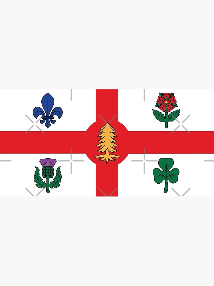 Lámina artística «Bandera de la ciudad de Montreal Quebec Canadá MTL Hd ...
