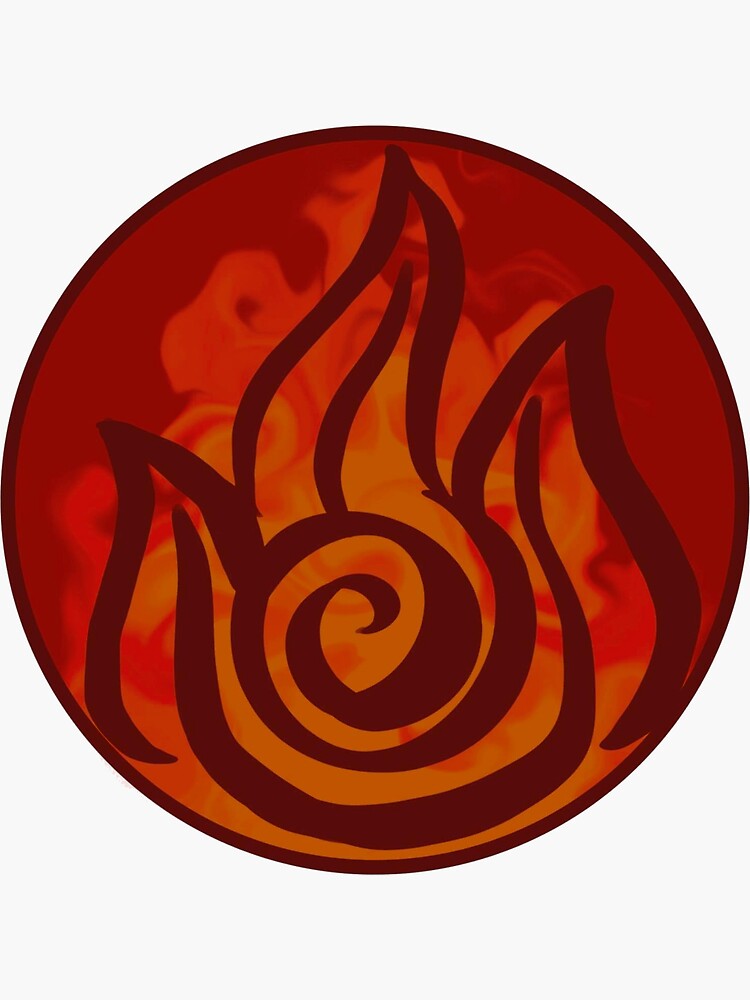 "Fire Nation ATLA" Sticker by rlbowe18 | Redbubble