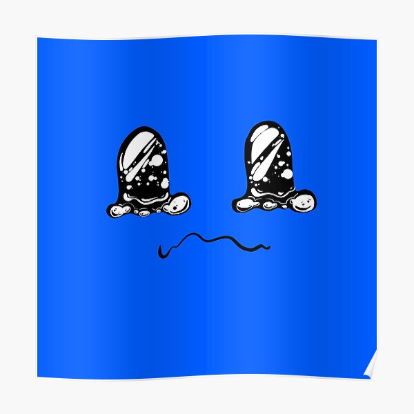 "Sad Face" Poster by Pop-fizz | Redbubble