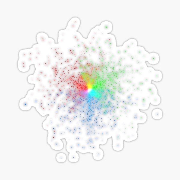 "RGB Explosion" Sticker for Sale by Octal7 | Redbubble