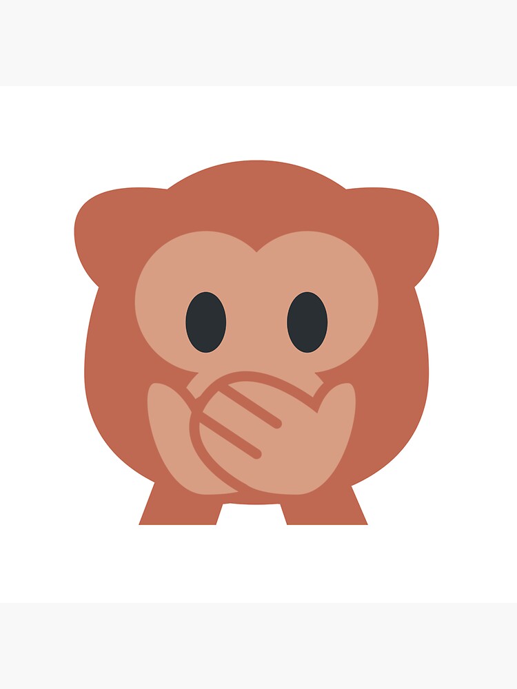 "Monkey emoji" Sticker for Sale by totalon | Redbubble