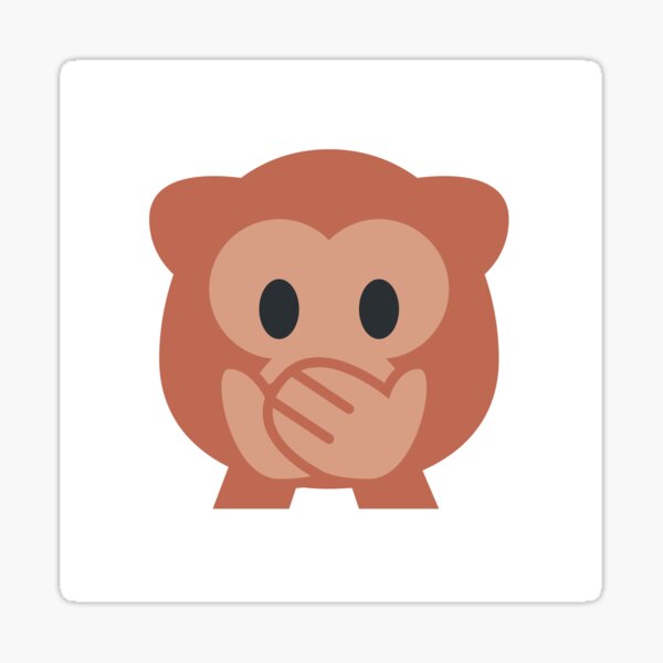 "Monkey emoji" Sticker for Sale by totalon | Redbubble