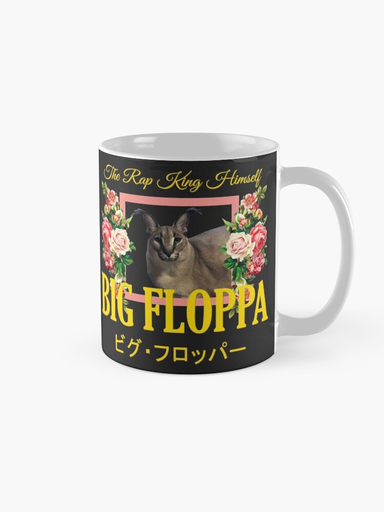 "Big Floppa Floral Aesthetic" Mug by Rzera- | Redbubble