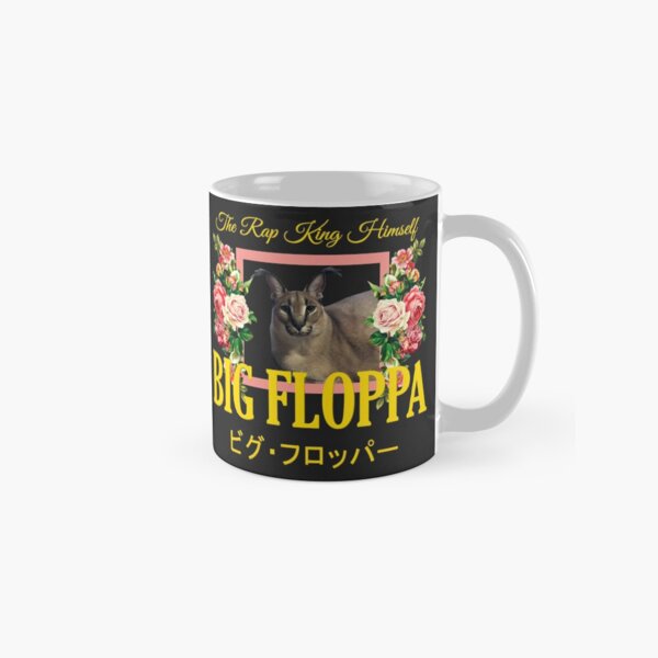 "Big Floppa Floral Aesthetic" Mug by Rzera- | Redbubble