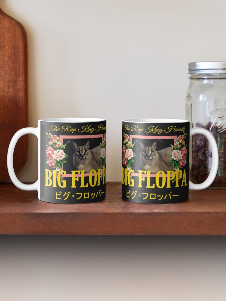 "Big Floppa Floral Aesthetic" Mug by Rzera- | Redbubble