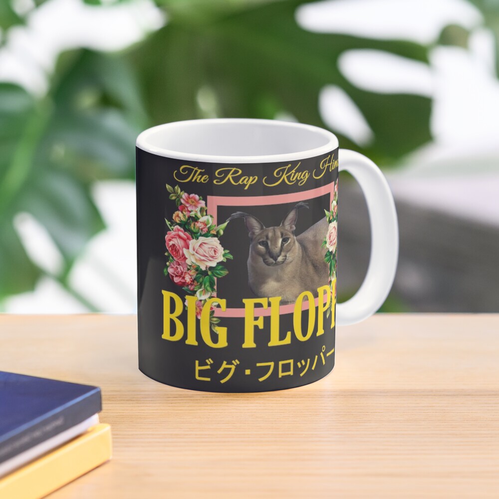 "Big Floppa Floral Aesthetic" Mug by Rzera- | Redbubble